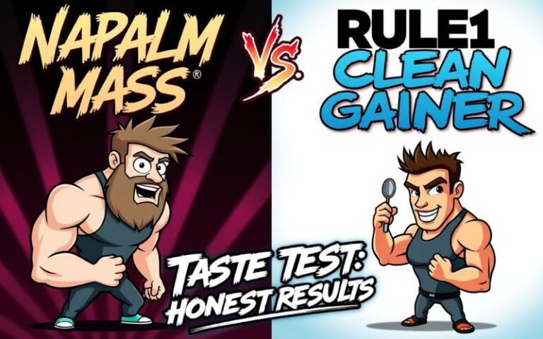 Napalm Mass vs Rule1 Clean Gainer Taste Test Review